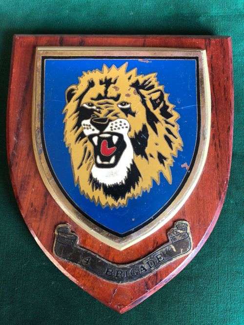 Plaques - RHODESIA 4 BRIGADE PLAQUE was listed for R450.00 on 26 Feb at ...