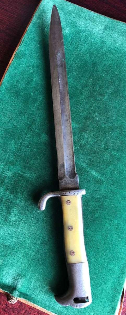 Bayonets - GERMAN SHORT SAW BACK BAYONET MODEL 1898-THE TEETH REMOVED ...