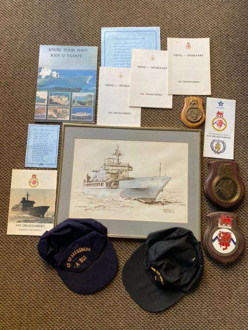 Other War Memorabilia - SA NAVAL HISTORY-A COLLECTTION OF 14 ITEMS-SAS ...