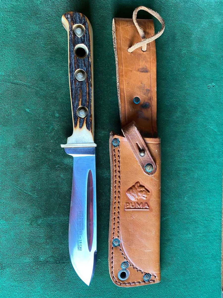 Knives & Daggers - ORIGINAL PUMA HUNTERS FRIEND WITH GENUINE STAG ...