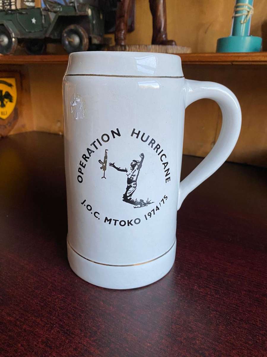 Mugs - LARGE RHODESIAN OPERATION HURRICANE MUG-NOBEL POTTERIES STAMP ...