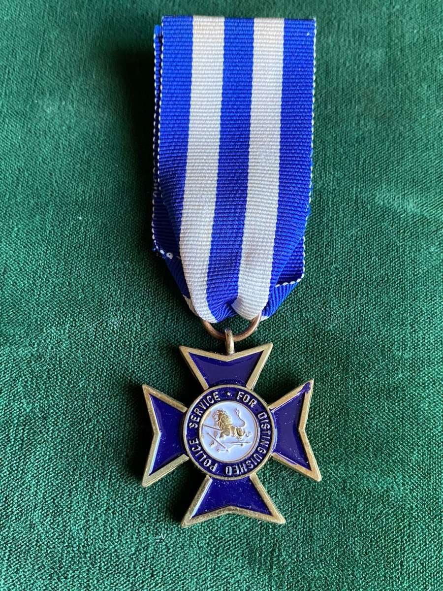 Rhodesia - FULL SIZE UNISSUED RHODESIAN POLICE CROSS FOR DISTINGUISHED ...