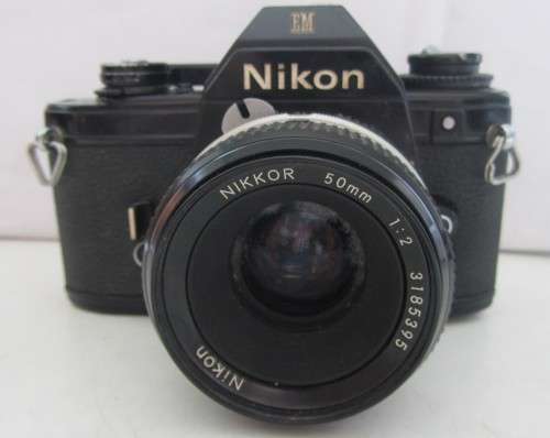 35mm SLR - Nikon EM SLR-Nikkor 50mm 1:2 Nikon Lens(needs cleaning ...