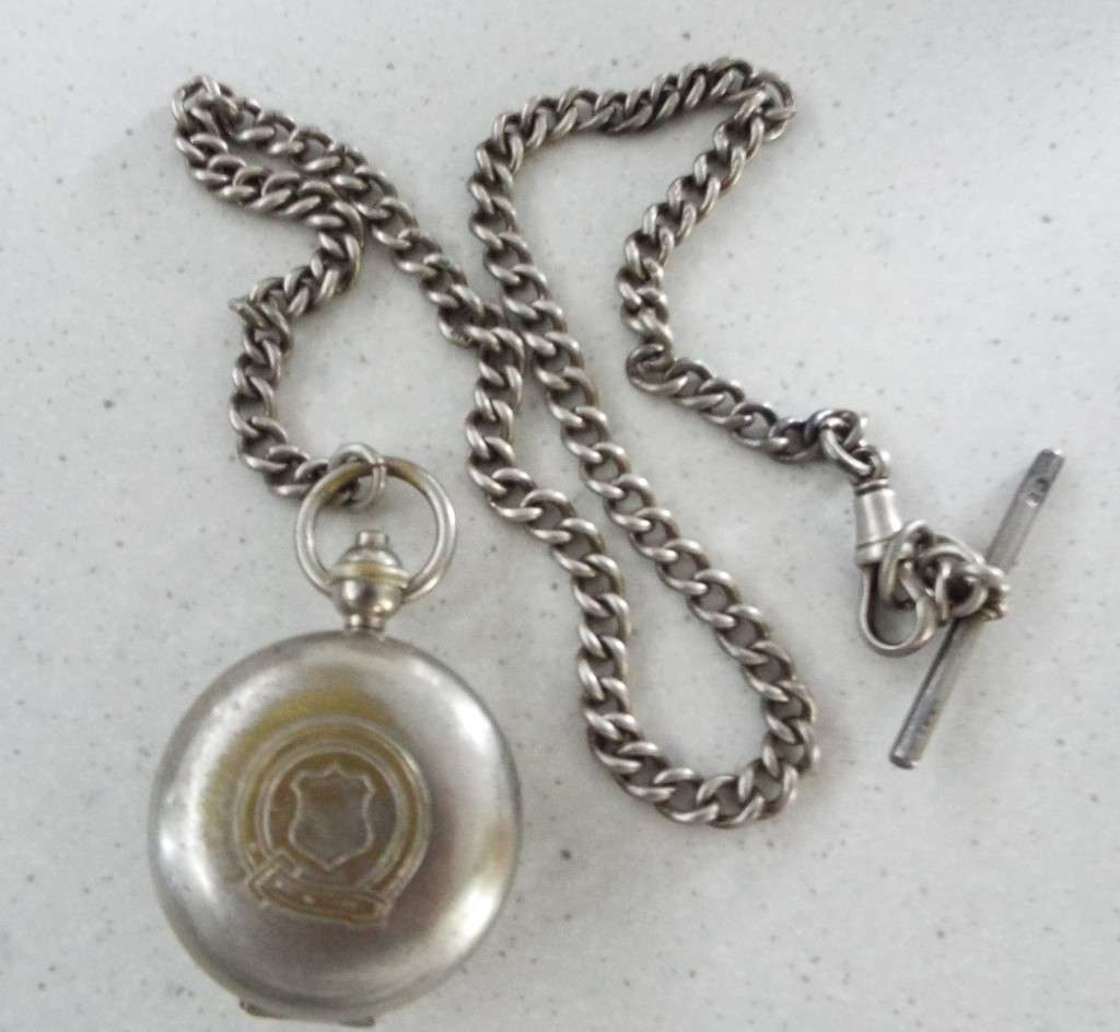 Collections & Lots - rare antique solid silver forbs chain with sniff ...