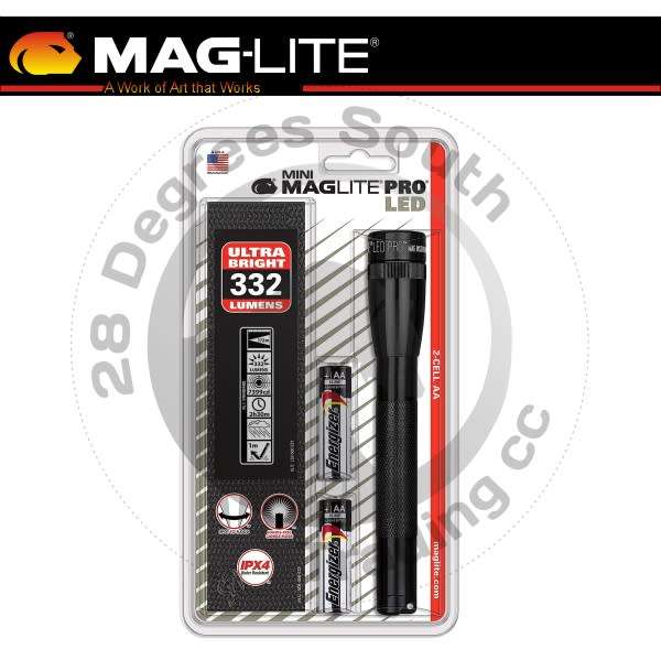 Torches & Headlamps - AA Mini Maglite Pro LED 332 lumens with pouch for ...