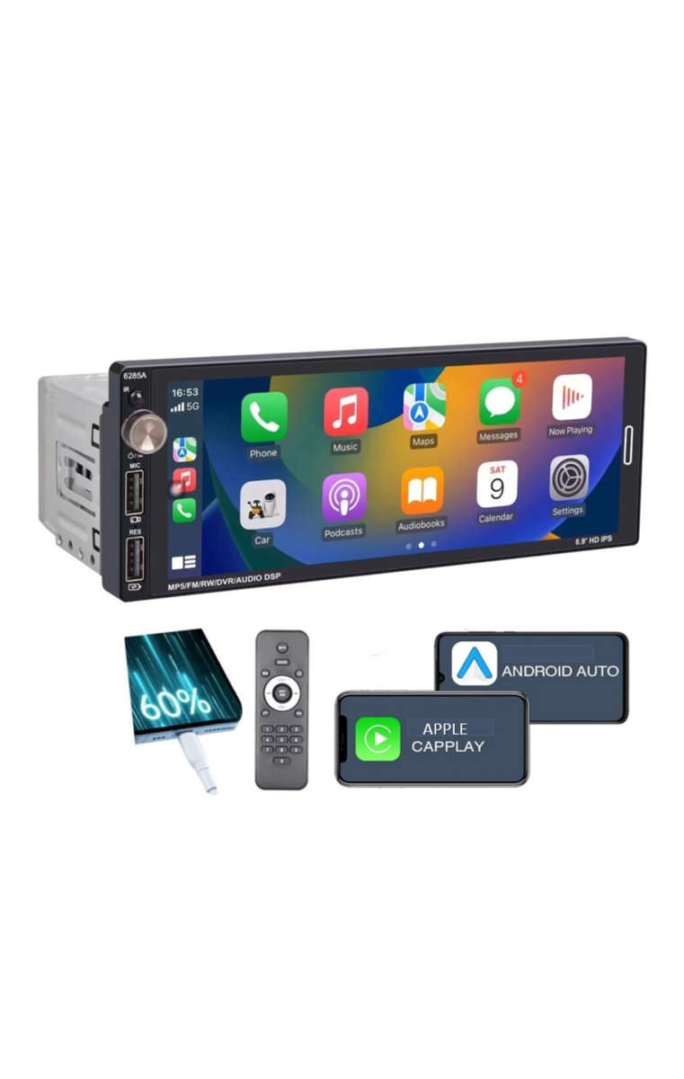 Car Radios - 6.9 inch 1080p built in Carplay Android Auto MP5 Radio ...