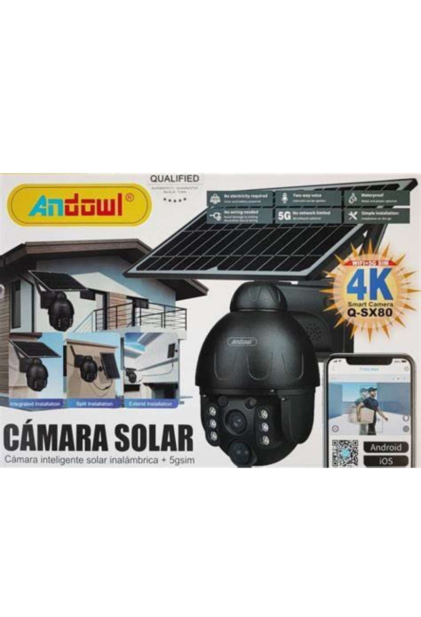Surveillance Cameras - Andowl Q-SX80 Solar 4K HD Wifi+5G Outdoor Smart ...