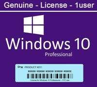 Operating Systems - Windows 10 Professional - 32 & 64 bit License key ...