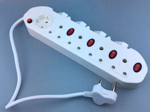 Switches & Outlets - 9 Way Multi-Plug With illuminated Switches was ...