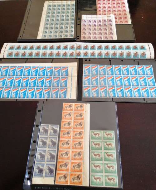 Union of South Africa - UNION 1954/1960 Defn. ISSUE UNMOUNTED BLOCKS ...