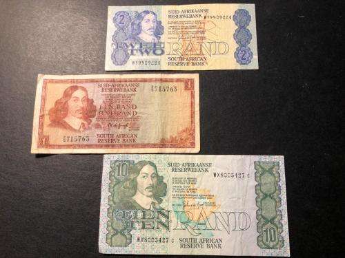 Other South African Bank Notes - Set of 3 South African replacement ...