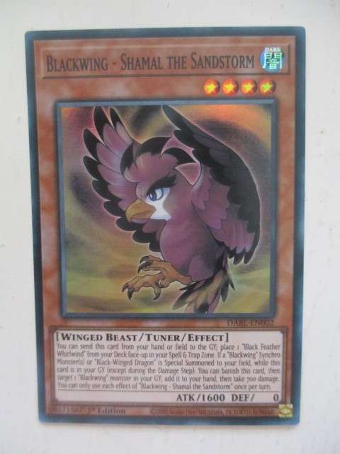 Trading Cards - YU-GI-OH TRADING CARD - BLACKWING - SHAMAL THE ...