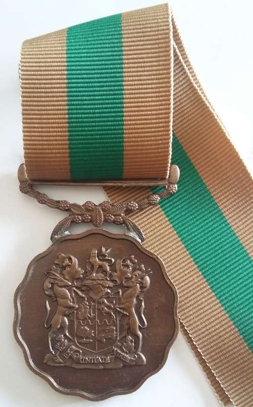 SADF & SANDF - SADF - 10 YEAR SERVICE MEDAL (FULL SIZE) - NUMBERED was ...