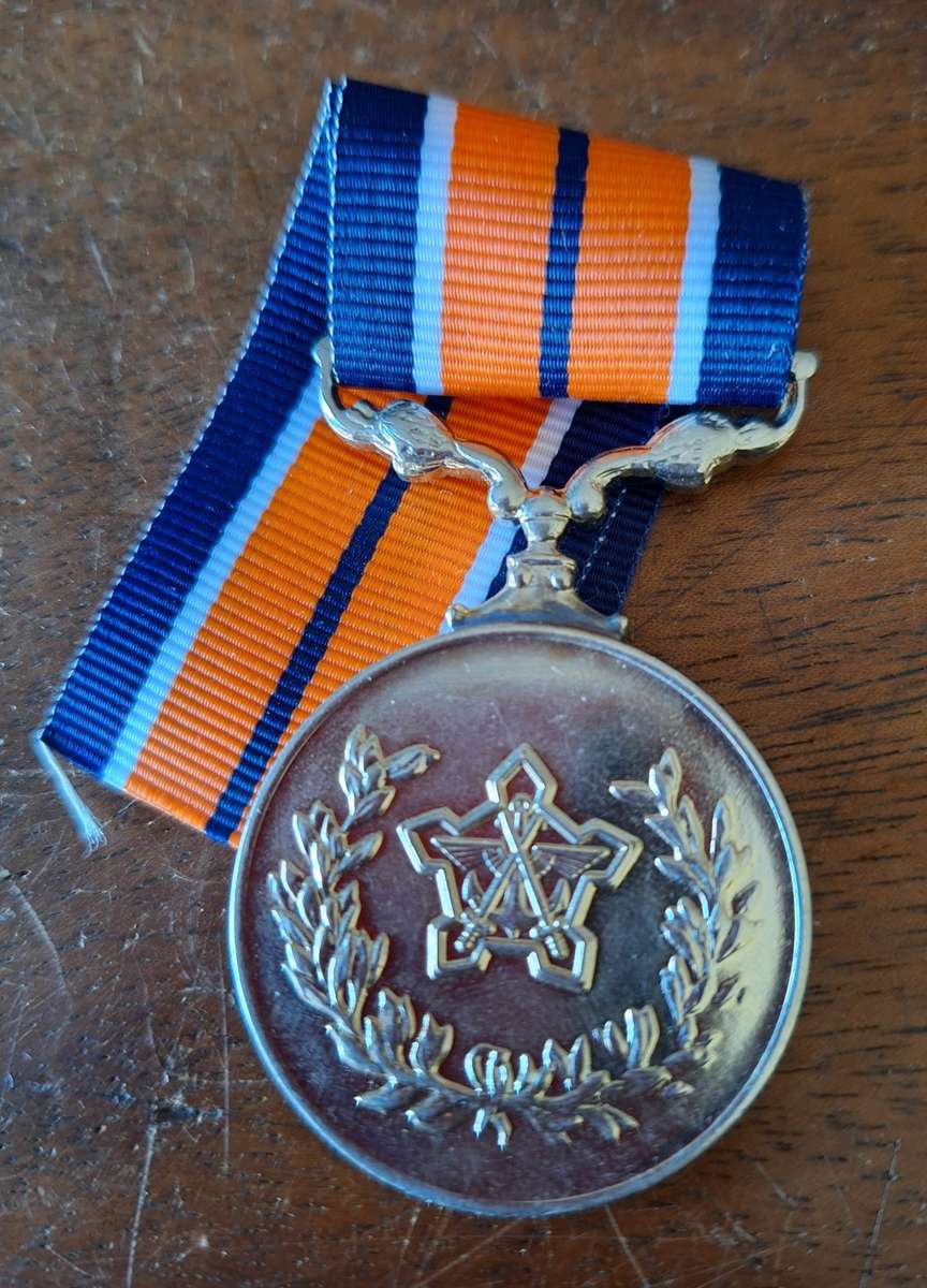 SADF & SANDF - SADF GENERAL SERVICE MEDAL (FULL SIZE) RIM NUMBERED ...