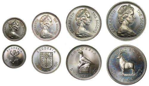 Africa - RHODESIA 1964 PROOF SET OF SEVEN COINS was sold for R80.00 on ...
