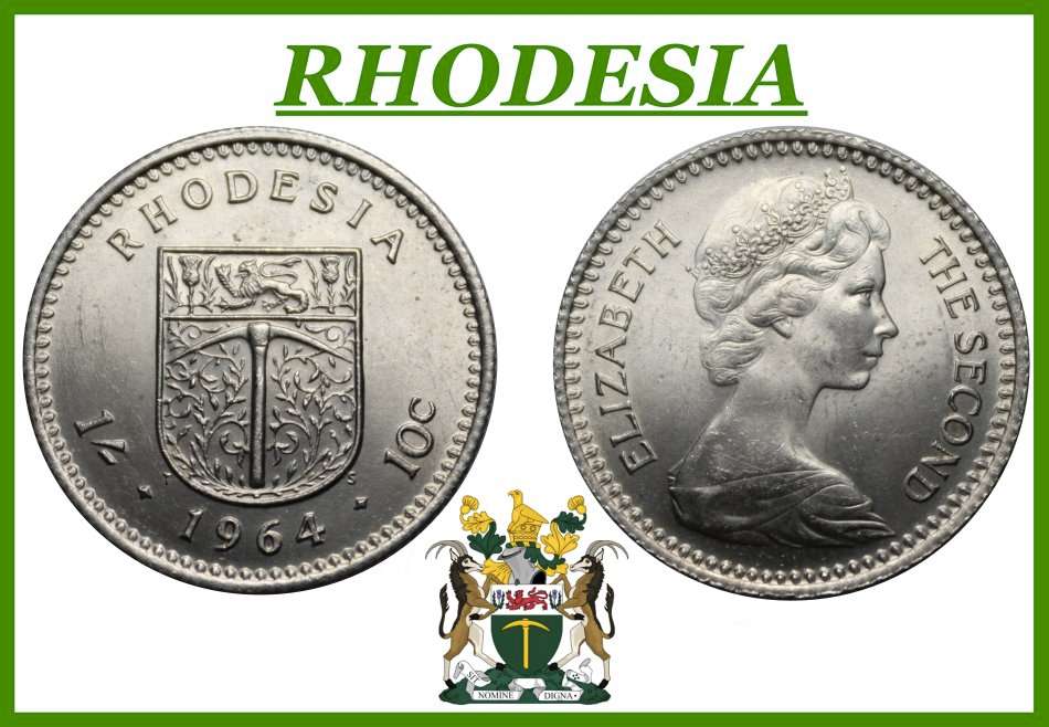 Africa - 1964: RHODESIA : Ten Cent : Excellent Coin Uncirculated Coin ...