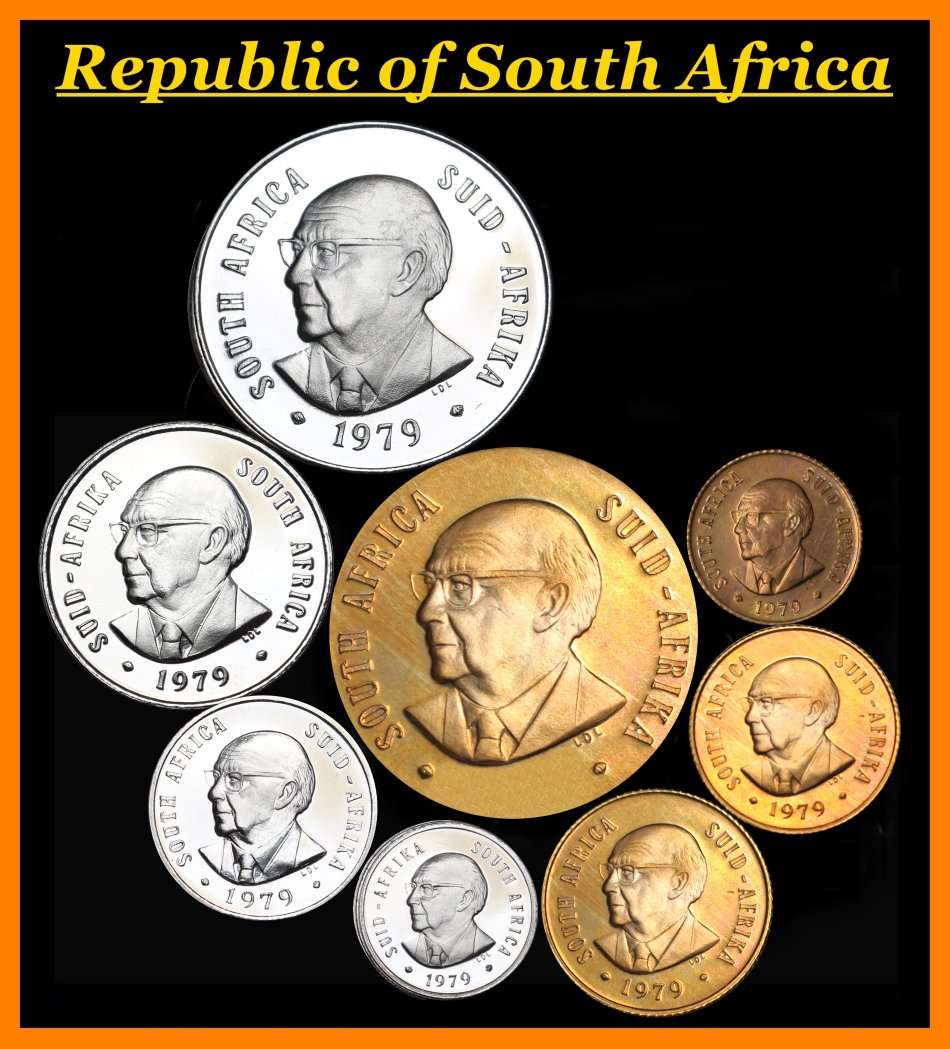 Proof Sets - 1979: Rep. of South Africa : Coin Set : of Proof Coins of ...
