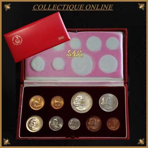 Proof Sets - 1966 Extremely Rare LONG PROOF SET WITH GOLD R2 & R1 COINS ...