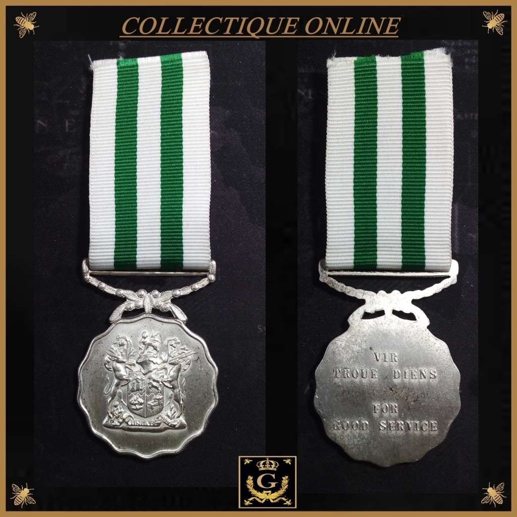 SADF & SANDF - SADF : GOOD SERVICE MEDAL : FULL SIZE : (SILVER MEDAL ...