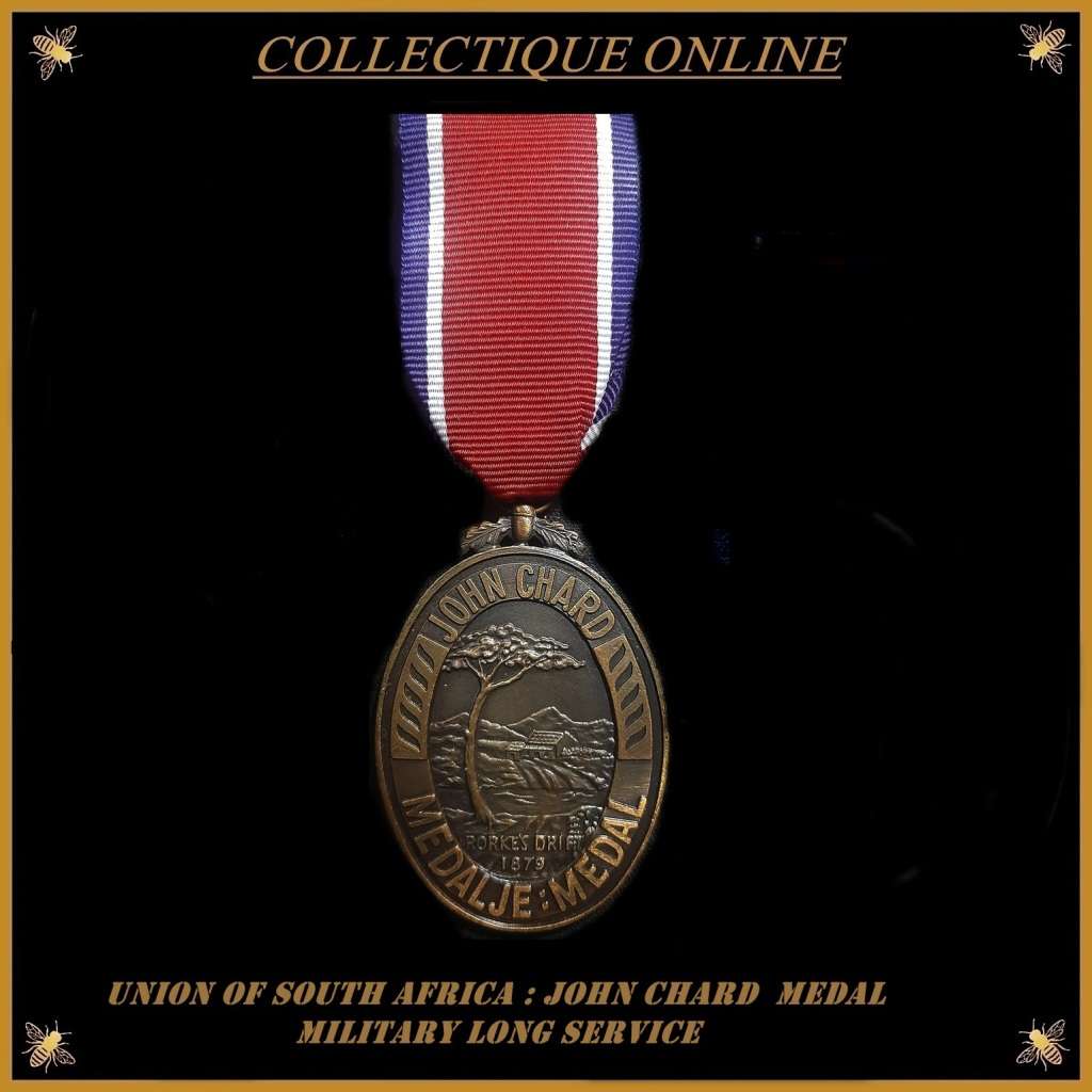 Post World War 2 - UNION of S.A.. : JOHN CHARD MEDAL / MILITARY LONG ...
