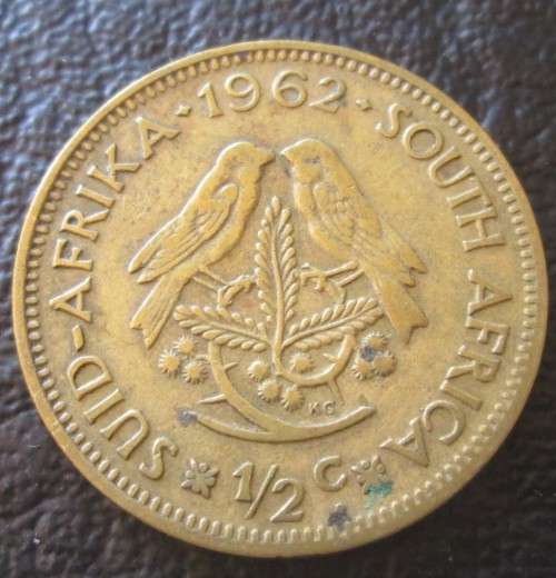 Half Cent - 1/2 CENT 1962 REPUBLIC OF SOUTH AFRICA COIN - C638 was ...