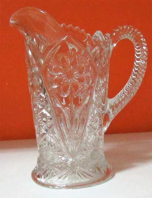 Other Glassware - Vintage Cut Glass Pitcher, Crystal Daisy Pitcher ...