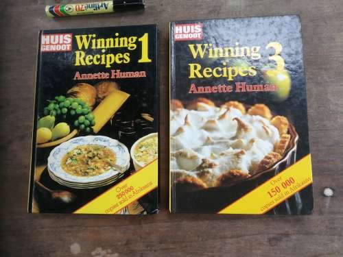 Cooking, Food & Wine - 2 Books ; HUISGENOOT Winning Recipes No.1 plus ...