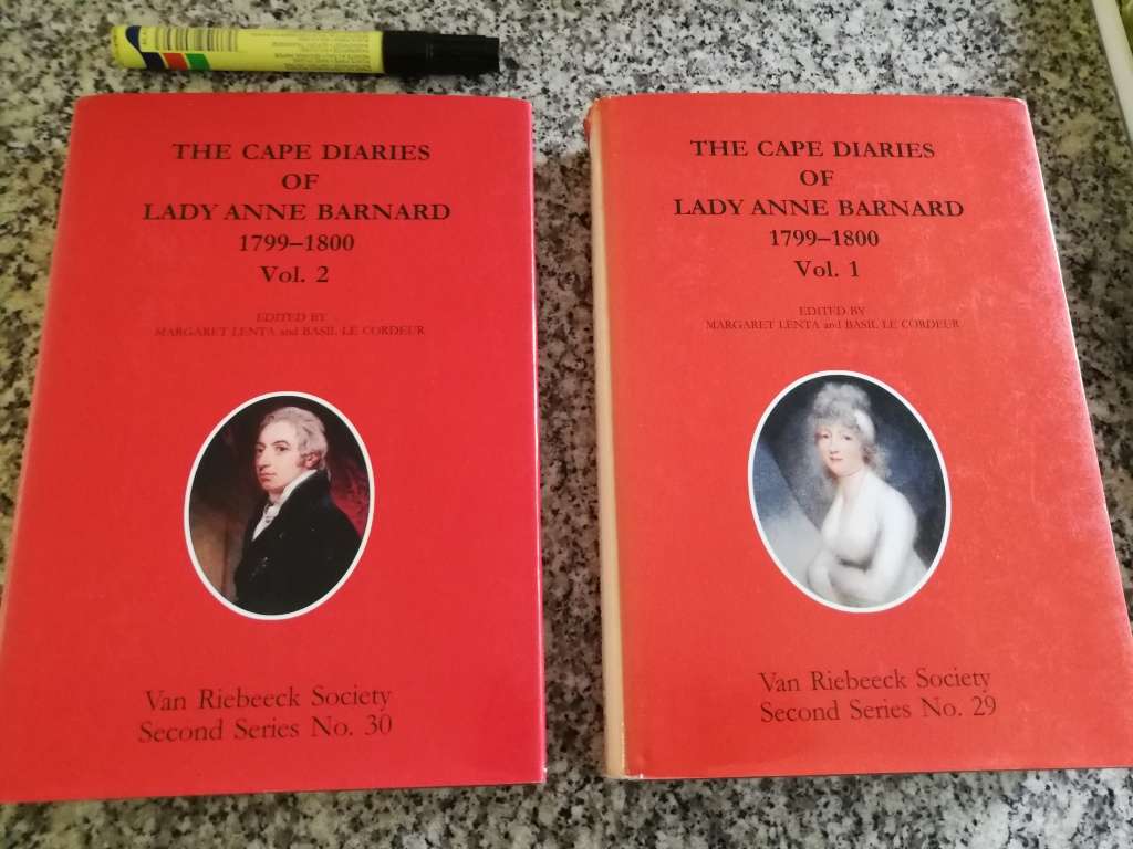 Africana - THE CAPE DIARIES OF LADY ANNE BARNARD 1799-1800 VOLUMES 1 ...