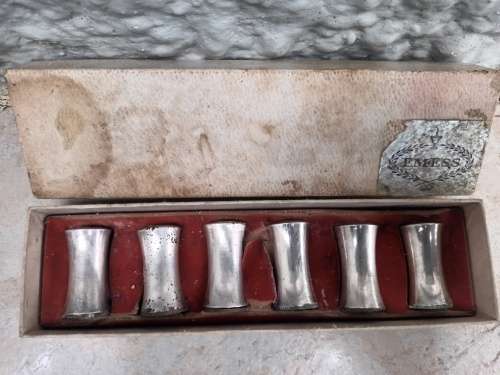 Silver - VINTAGE Miniature EMESS Salt & Pepper Shakers Silverplate for ...