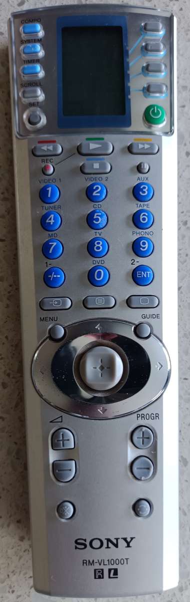 Remote Controls - SONY RM-VL1000 12-Device Universal Remote Commander ...