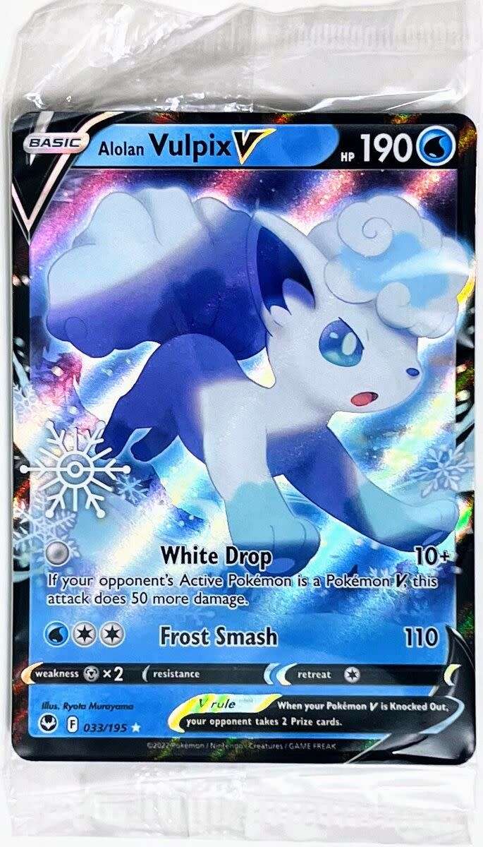 Trading Cards - Pokemon Trading Card Game - Alolan Vulpix V - 033/195 ...