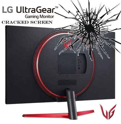 Monitors - !! 32 INCH LG ULTRAGEAR CRACKED SCREEN - FOR PARTS/REPAIR ...
