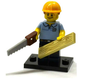 LEGO Minifigures - Carpenter (Series 13) Lego Minifigure for sale in ...