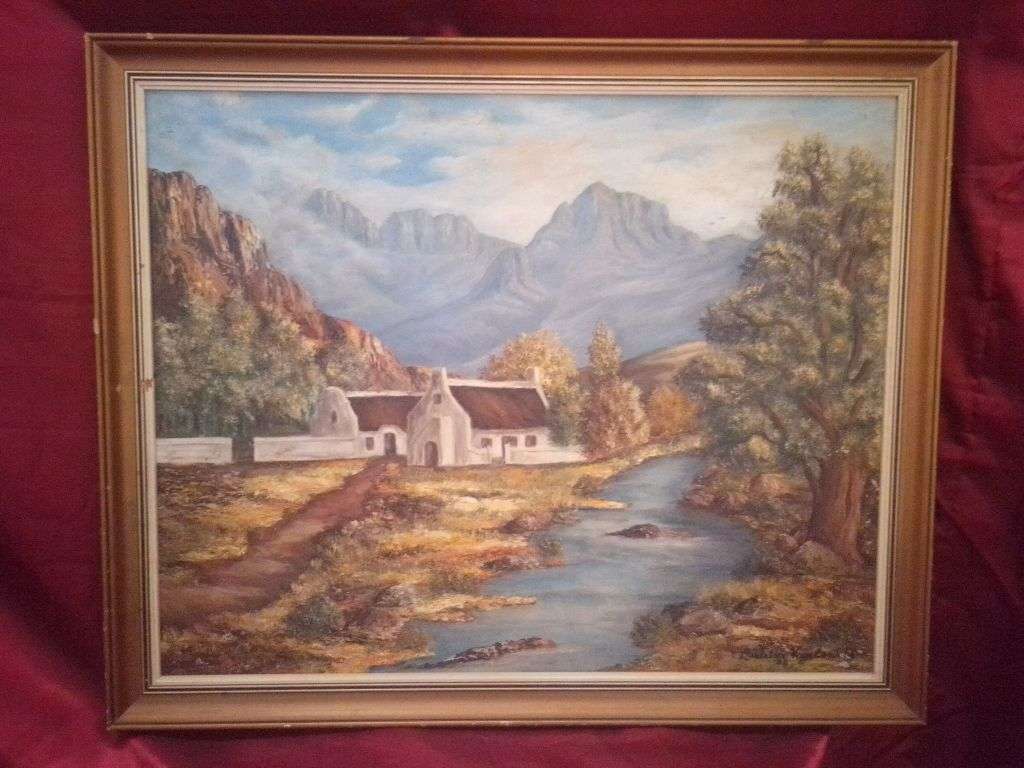 Paintings - Large Oil on Board by SA Artist Laetitia Vogelsang Signed ...