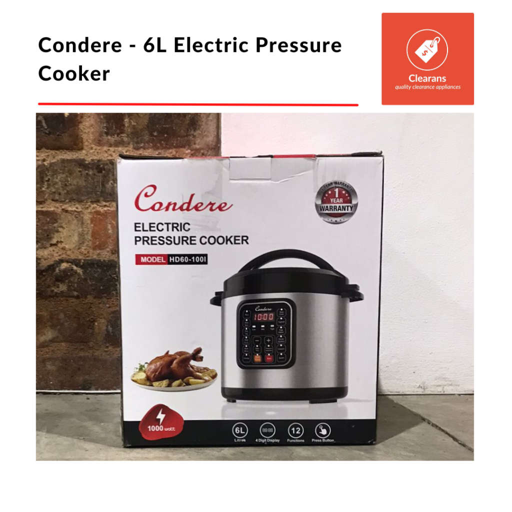 Pressure Cookers - Condere - 6L Electric Pressure Cooker for sale in ...
