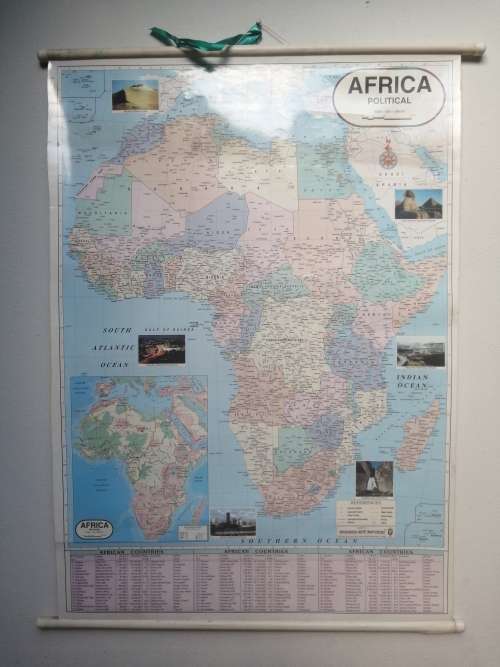 Maps - Awesome roll up map of Arfica. for sale in Johannesburg (ID ...