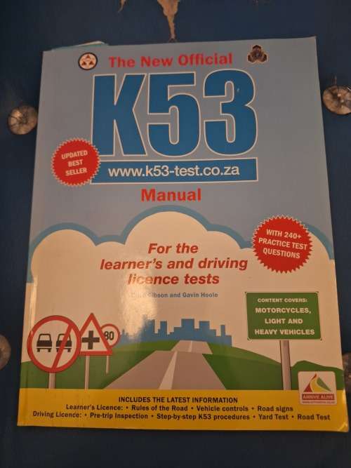 Cars - DRIVERS LEARNERS BOOK K53 manual Learners and Driving Licences ...