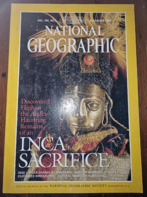 Magazines - National Geographic Vol 196, No. 5 - November 1999 - Inca ...