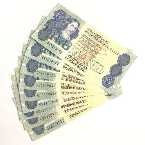 GPC de Kock - South African R2 note lot Mix All UNC/AU was sold for ...