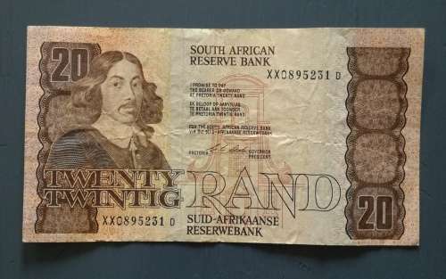 CL Stals - South Africa XX old R20 bank note. was sold for R30.00 on 27 ...