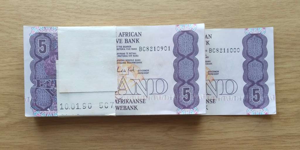 GPC de Kock - South Africa de Kock Full Pack 100 Consecutive number R5 ...