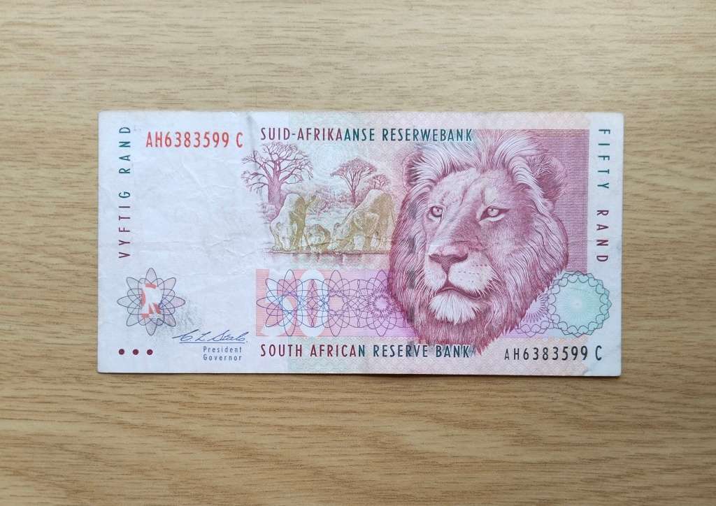 CL Stals - South Africa Red water Variety Stalls R50 Bank Note. AH (599 ...