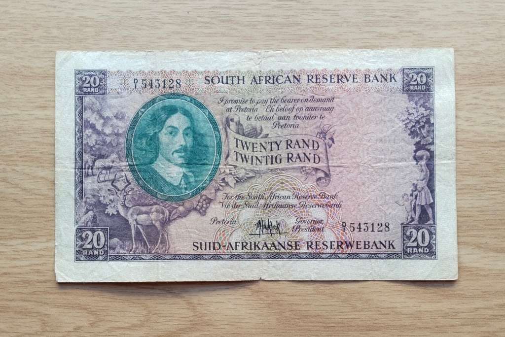 MH de Kock - South Africa M.H. de Kock Old R20 Bank Note. (128) for ...