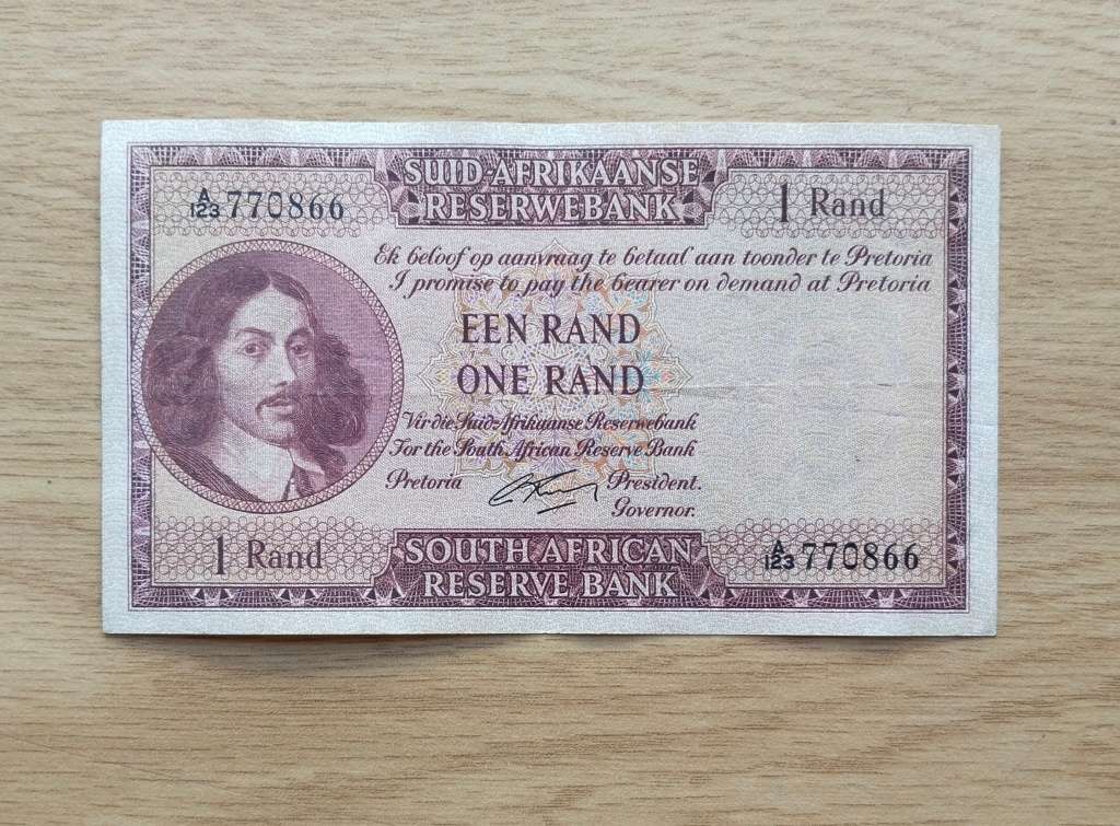 G Rissik - South Africa G. Rissik old R1 bank note. (866) I have more ...