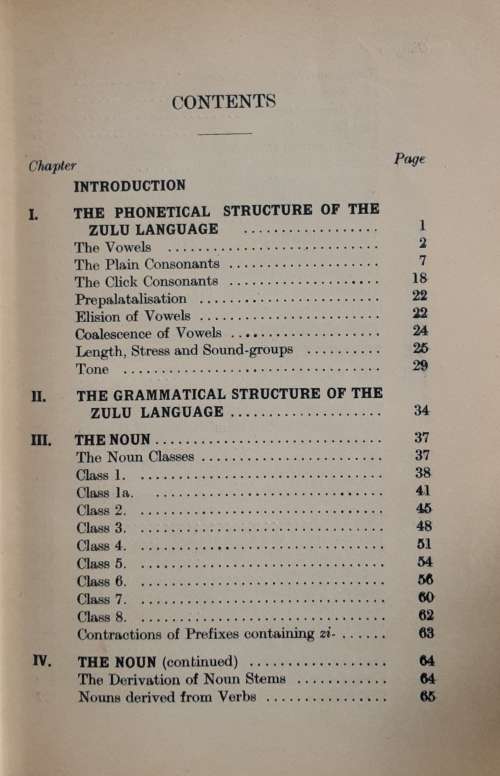 Language Studies - Text Book of Zulu Grammar by Clement M Doke for sale ...