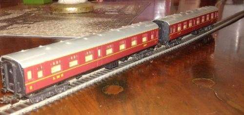Rolling Stock - Lima 2 x LMS 3rd Class Coaches - HO Scale was sold for ...
