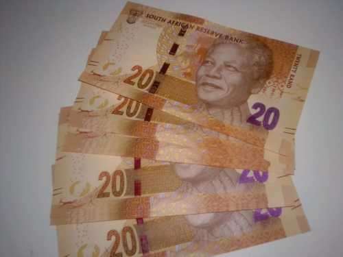 L Kganyago - RSA TWENTY RAND NOTES - sequenced UNC ***Crispy***11 notes ...