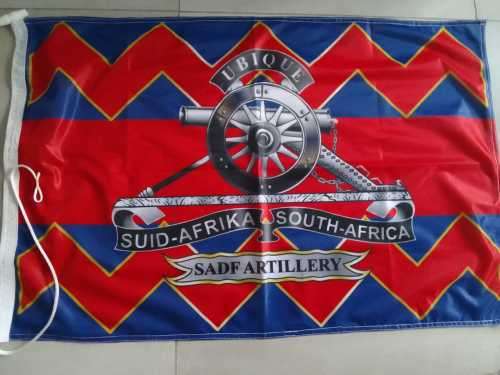 South African Army - SADF ARTILLERY COMMEMORATIVE FLAG - RARE - ONLY 2 ...