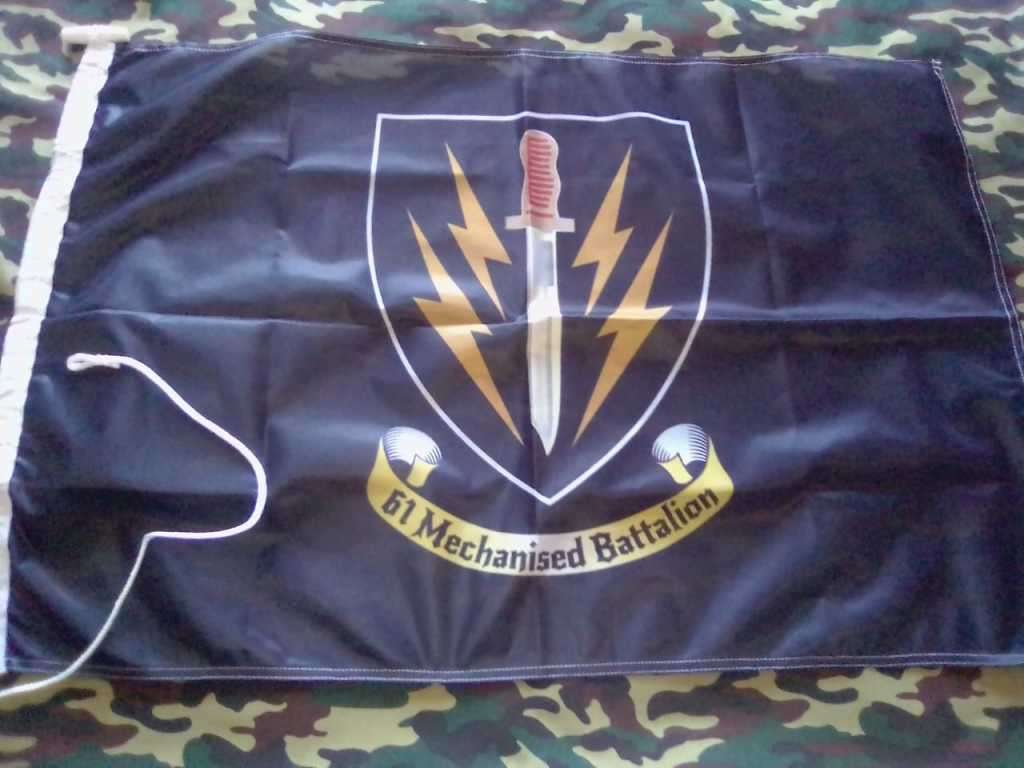 South African Army - SADF/ SA ARMY 61 MECH COMMEMORATIVE FLAG - A GREAT ...