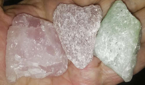 Crystals, Gemstones & Stones - 3 Large Rough Stones to attract Love ...